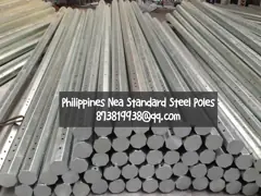 China 30FT 35FT Q355 Octagonal Hot Dip Galvanized Black and Yellow Painted Steel Poles Metal Power Poles for sale