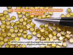 China CVD Yellow Diamond Lab Grown 3PT/111 MCD Plate Wire Drawing Die Blanks 10mm Max Size for sale