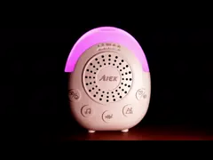 Child Lock White Noise Machine With Five Color Night Light 30 Soothing Sounds Timer Function