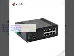 Industrial 8-Port 10/100/1000T 802.3bt PoE + 1-Port 100/1000Base-X Ethernet Switch