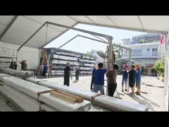 China Reinforced Industrial Storage Shelter Tent With High Tensile Aluminum Frame for sale