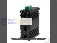 Mini Industrial 2-port 10/100/1000Base-T + 2-port 100/1000Base-X SFP Ethernet Switch