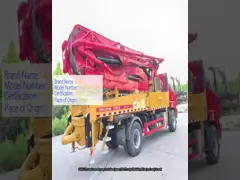 2020 37m SANY Used Concrete Pump Truck Diesel Power boom pompa