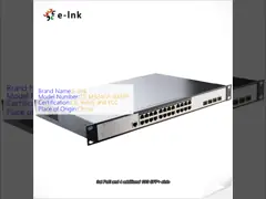 24 Port 10/100/1000BASE-T 802.3at PoE + 4 Port 10G SFP+ L3 Managed Switch