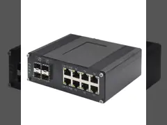 Industrial L2+ 8-Port 10/100/1000T 802.3at PoE + 4-Port 1000X SFP Managed Ethernet Switch