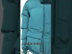 Manufacturers Custom Winter Warm Windproof Black Outdoor Streetwear Jacket Puffer Down Jacket Heavyw