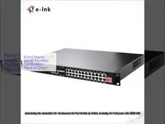 Industrial L2+ Rackmount 24-Port 10/100/1000T 802.3at PoE + 4-Port 1000X SFP Managed Ethernet Switch