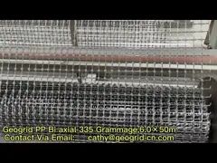 China 20kn Plastic Soil Stabilization Biaxial Geogrid Reinforced Road Slope Stabilization for sale