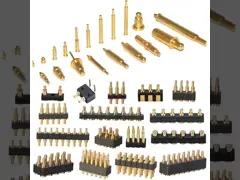 8P Brass Pogo Pin Connectors with 3μ Gold Plating 3A Current