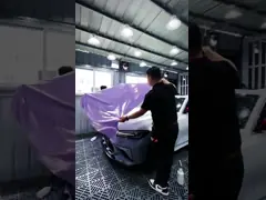 China PET Crystal Lavender 7.5mil PET Car Film Vinyl Wrap For Car Design Colorful Wrap Options For Cars for sale