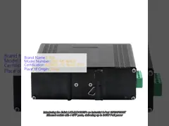 Industrial 8-Port 10/100/1000T 802.3at PoE + 4-Port 1000X SFP Ethernet Switch
