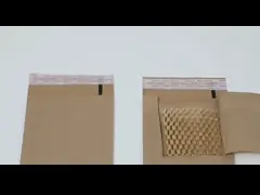 China Kraft Paper Padded Mailer Strong Protective Honeycomb Padded Mailers Customized for sale