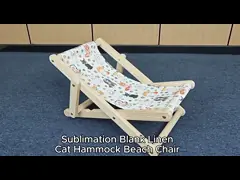 Custom Linen Sublimation Cat Bed Foldable Sublimation Pet Bed
