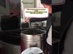 Extractore manuale di miele in acciaio inossidabile a 4 cornici con cesti interni