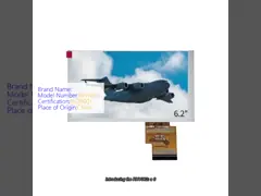 6.2 Inch TFT LCD Screen 800*480 Resolution 400nits TFT LCD Display Module