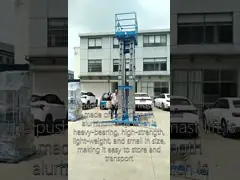 Hydraulic Electric Vertical Single Mast Lift at Working Heights