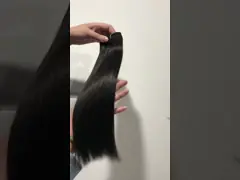 High Grade Virgin Human Hair Bundles Natural Black Straight Hair Weft