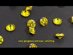 中国 6-10ct オレンジ黄色 HPHT 実験室で栽培されたダイヤモンド 割れていないダイヤモンド 販売のため