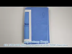 China Blue Transverse Laparotomy Drape Sterile Towel For Medical for sale