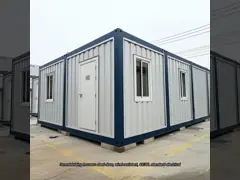 Steel Door Prefab Folding House Designed for Grade 11 Wind Resistance and CE/UL Standard Electrical System