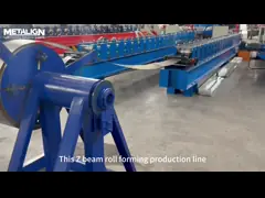 Chain Driven Z Beam Roll Forming Machine with 18 Forming Stations and 70mm Shaft Diameter