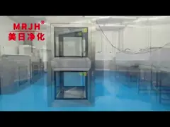 Caja de acceso de bloqueo electrónico de doble puerta. Solución de control de contaminación de salas limpias.