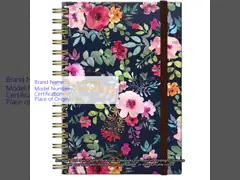 5.8 X 8.3 Inches Page Size Spiral Hardcover Notebook High Durability Customized Colour