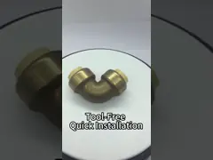 90° Low-Lead Brass Push-to-Connect Elbow