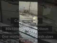 Automatic Gabion Mesh Machine with Customized Apertures | 80x100mm & 100x120mm