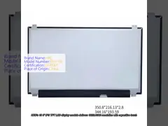 China 1920x1080 Resolution TFT LCD Panels 15.6 Inch IPS LCD Display 30 PIN With Capacitive Touch for sale