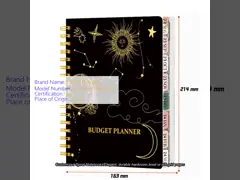 Lined Paper Type Spiral Hardcover Notebook in Customized Colour and Elegant Style for Business Meetings