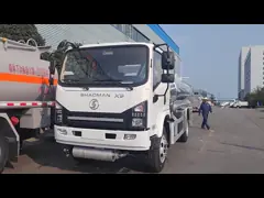 China Shacman X9 Aluminum Alloy Fuel Gasoline Oil Tanker Truck With Fuel Bowser for sale