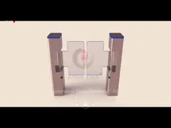 Stainless Steel Swing Barrier Turnstile with RS485/TCP/IP