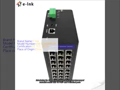 Managed Industrial 16-port 10/100/1000T 802.3at PoE + 8-port 10/100/1000T Ethernet Switch
