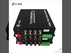 8Ch 5MP HD-Video 4-in-1 Video Fiber Converter with Industrial wide range of operational temperature