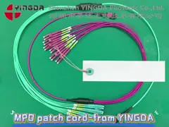 400G MPO кабель MPO к MPO патч шнур женский OM3 16 Волокно типа B 5M