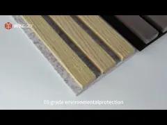 Veneer Wood Slat Acoustic Wood Panels For Walls Soundproof Banding Factory Supplier