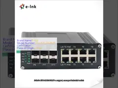 Industrial L2+ 8-Port 10/100/1000T 802.3at PoE + 4-Port 1G SFP + 2-Port 10G SFP+ Managed Ethernet Switch