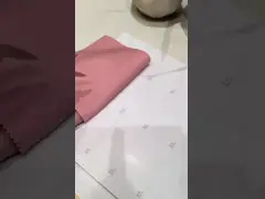 China Comfortable Fashion Fabric 100% Polyester Pink Dress Shirt Fabric 165GSM for sale