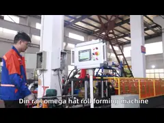 Rittal C Profile Hydraulic Punching Appliance Bracket Din Rail Roll Forming Machine