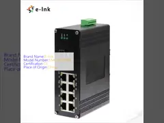 LED Screen Fiber Converter with 1x10G SFP+ Fiber Port + 8 x 10/100/1000M Ethernet RJ45 Ports
