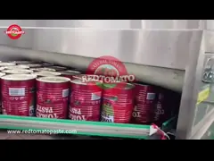 Retomate own brand 4500g canned tomato paste with a Brix of 28-30% in production