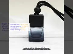 8ml 10ml Glass Car Air Freshener Bottle with Wooden Lid