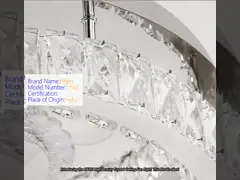 中国 ライト 豪華 クリスタル 天井扇風機 ライト ノルディック 静かな 隠された 天井扇風機 ライト 販売のため