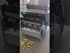 Máquina automática de fabricación de tiras de ribete con clip deslizante de metal para calendario, máx. 600 mm