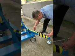 China 3.2m Platform Height 125kg Load Manual Winch Elevating Work Platform for sale