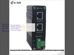 12~48VDC Power Input Industrial Gigabit Hi-PoE 60W Injector