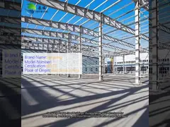 China H Steel Prefab Warehouse Workshop Wide Span Portal Frame Structure for sale