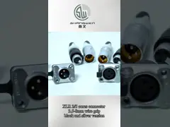 China Outdoor Cu Alloy XLR 5-Pin Connector for Microphone Amplifier Mixer Waterproof IP65 Female Audio for sale