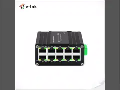 Mini Industrial 8-Port 10/100/1000T 802.3at PoE + 2-Port 10/100/1000T Compact Ethernet Switch Suppor